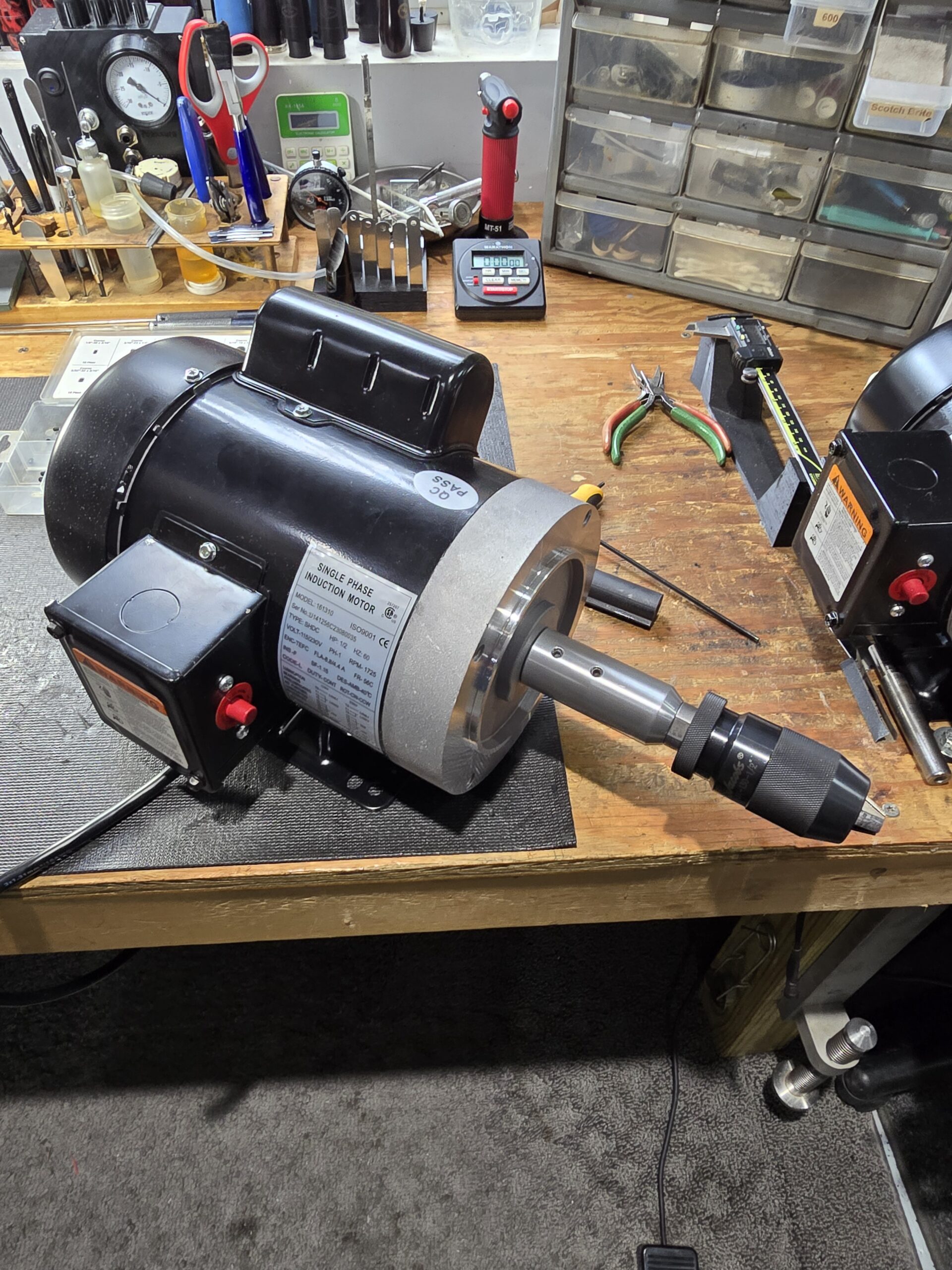 RCW Bench Motor Chuck Adapter | Rice Clarinet Works